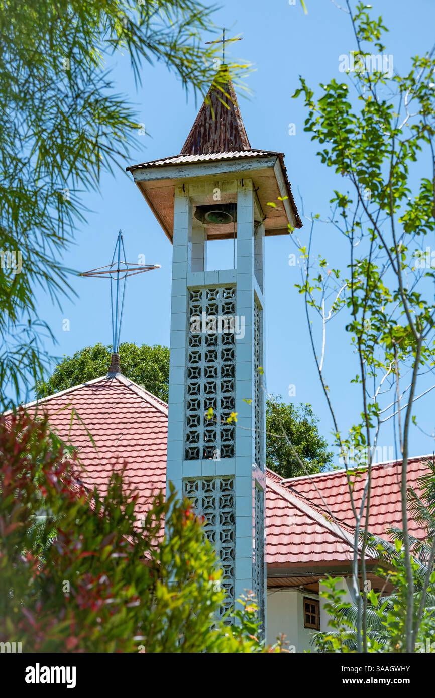 Catholic Church at Pulau Doom, West Papua, Indonesia Stock Photo - Alamy