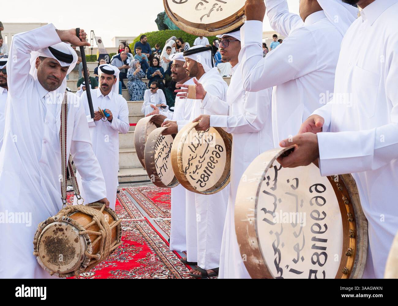 Qatar Eid al-Fitr 2025 Celebration A Qatari traditional band is ...