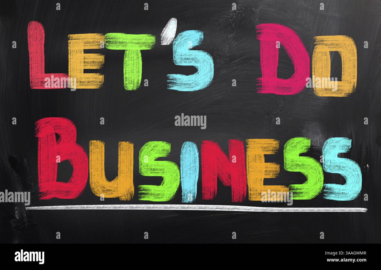 Let's Do Business Concept Stock Photo - Alamy