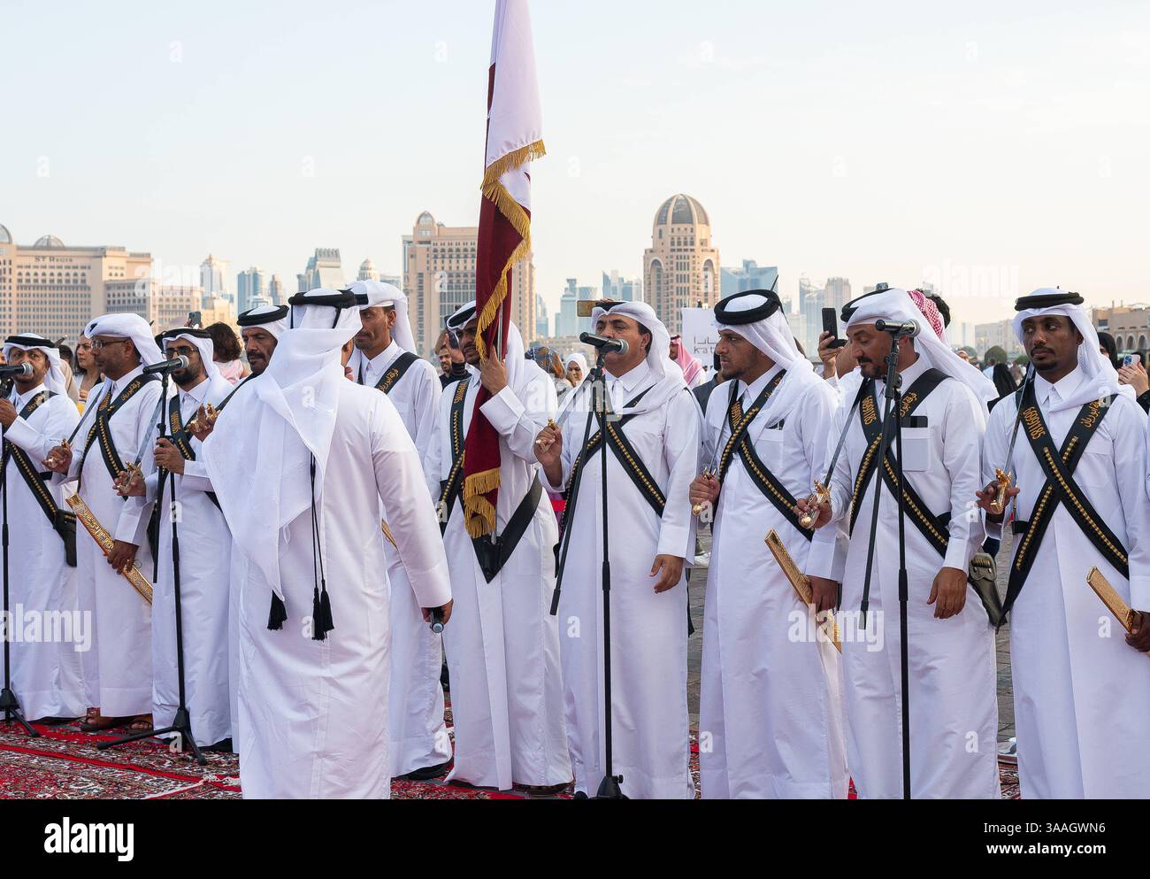 Qatar Eid al-Fitr 2025 Celebration A Qatari traditional band is ...