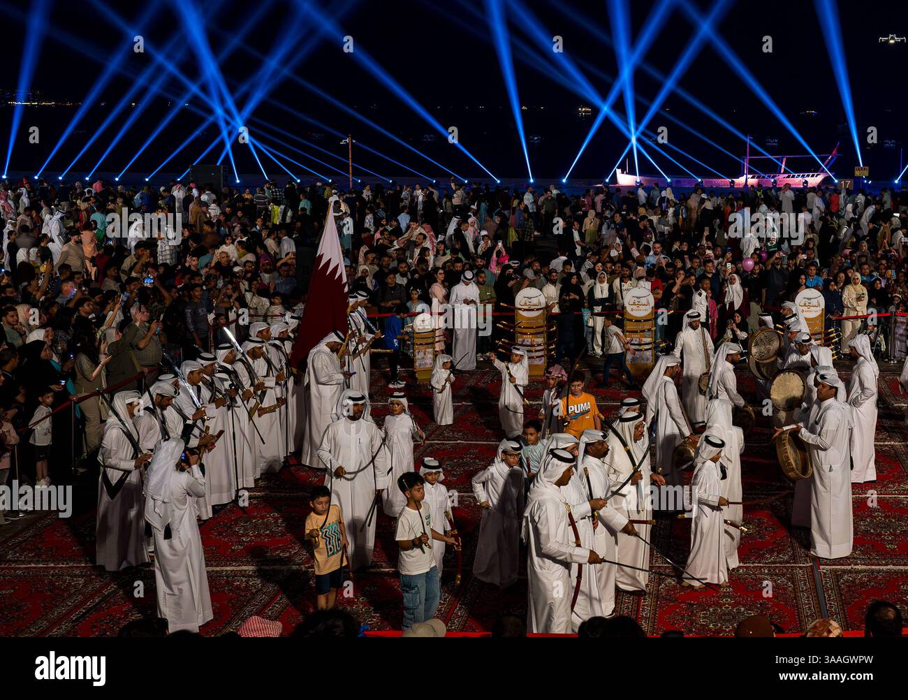 Qatar Eid al-Fitr 2025 Celebration A Qatari traditional band is ...