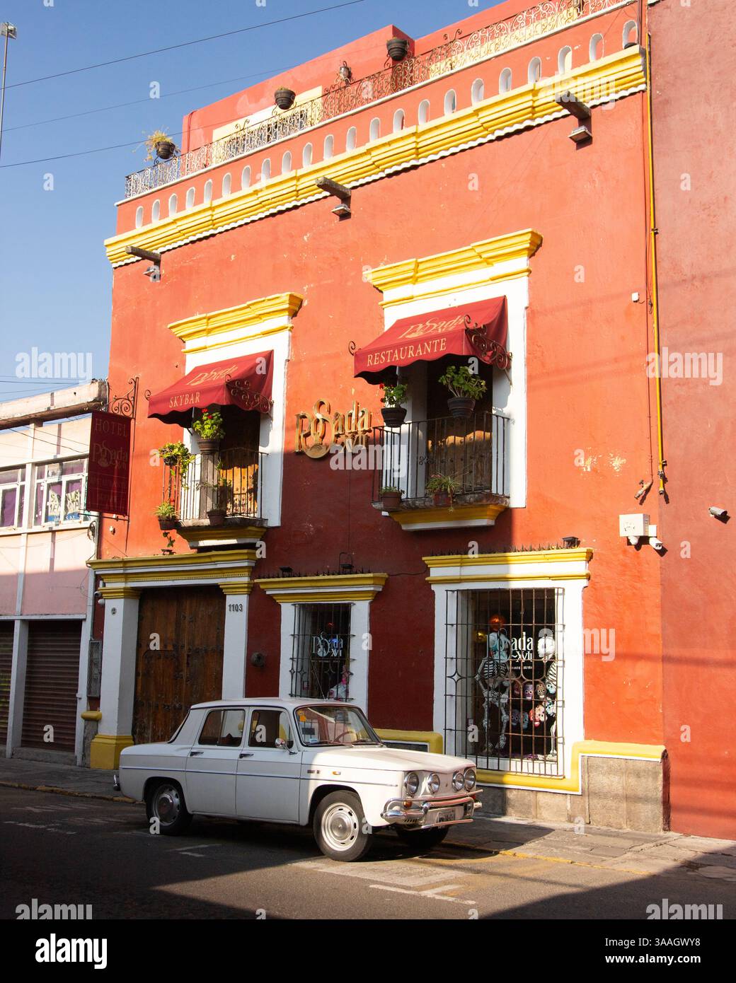 Puebla, Mexico, 1st January 2025: Colored streets and colonial ...