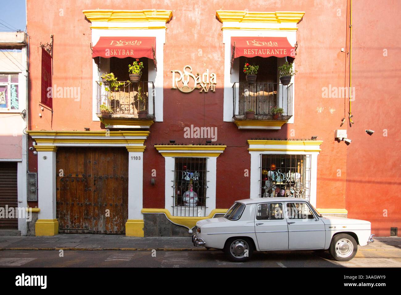 Puebla, Mexico, 1st January 2025: Colored streets and colonial ...