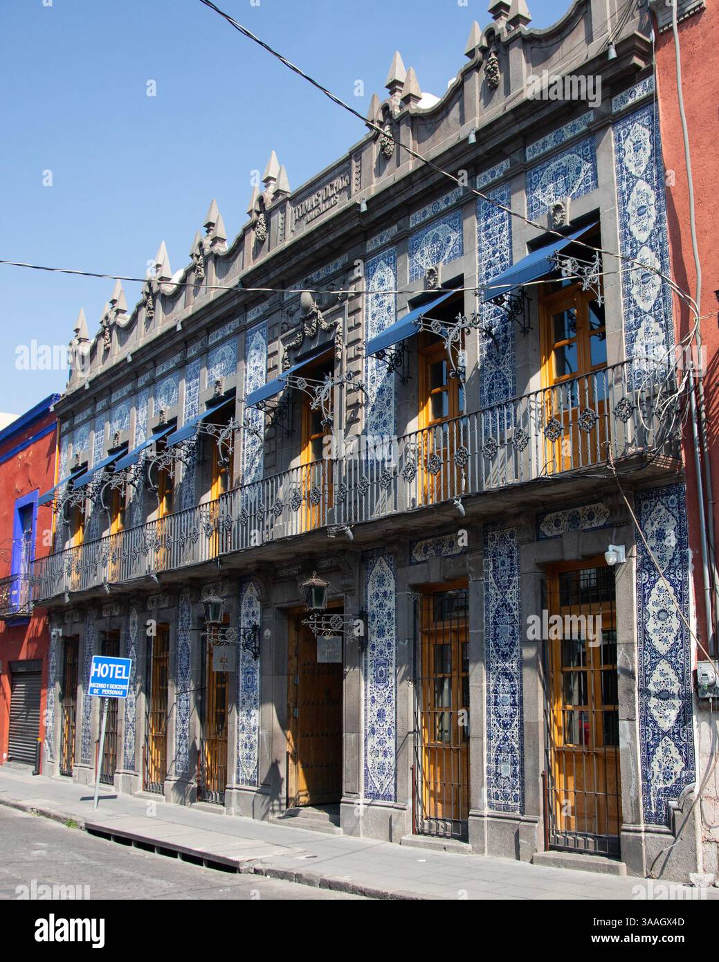 Puebla, Mexico, 1st January 2025: Colored streets and colonial ...
