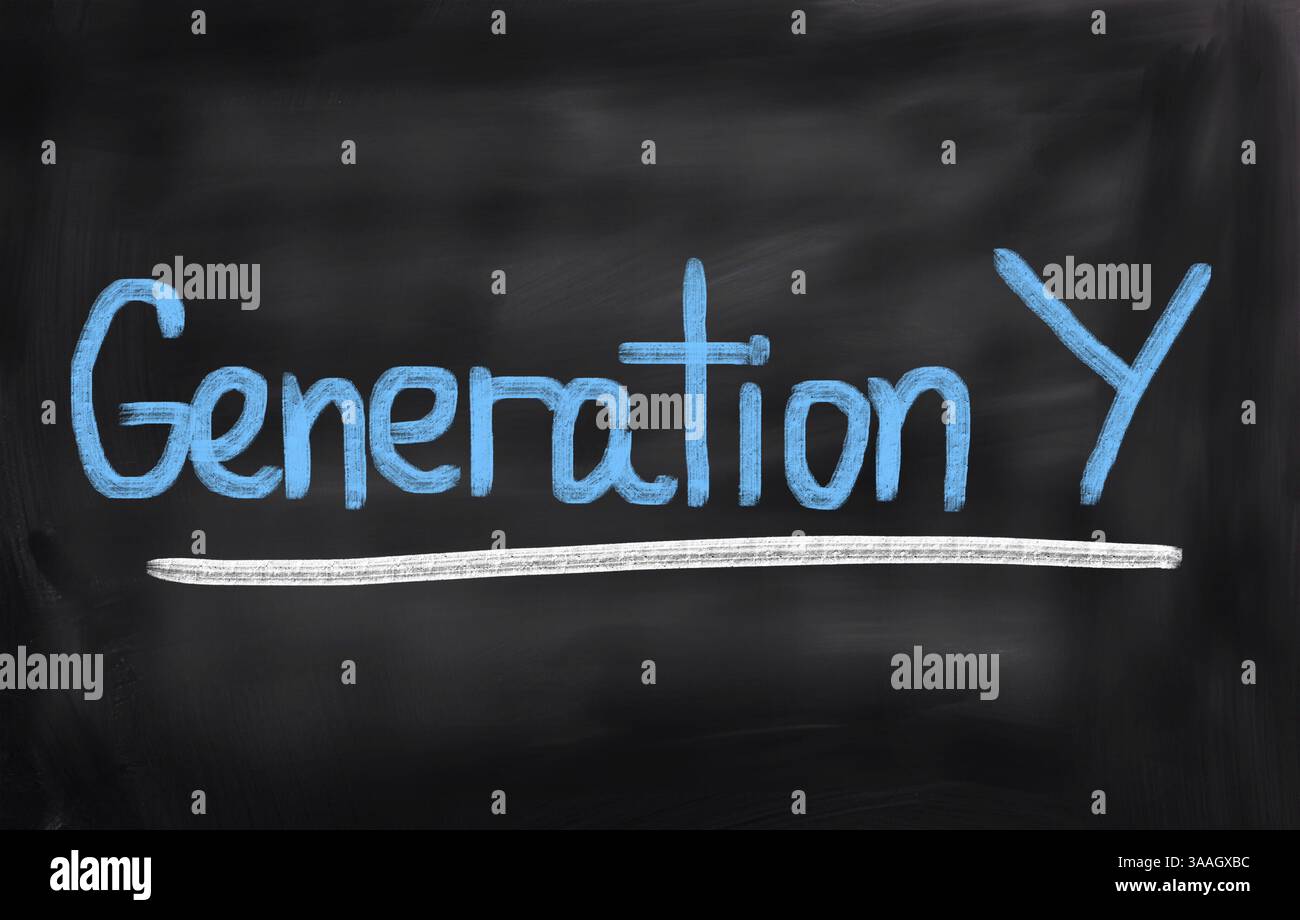 Generation Y Concept Stock Photo - Alamy