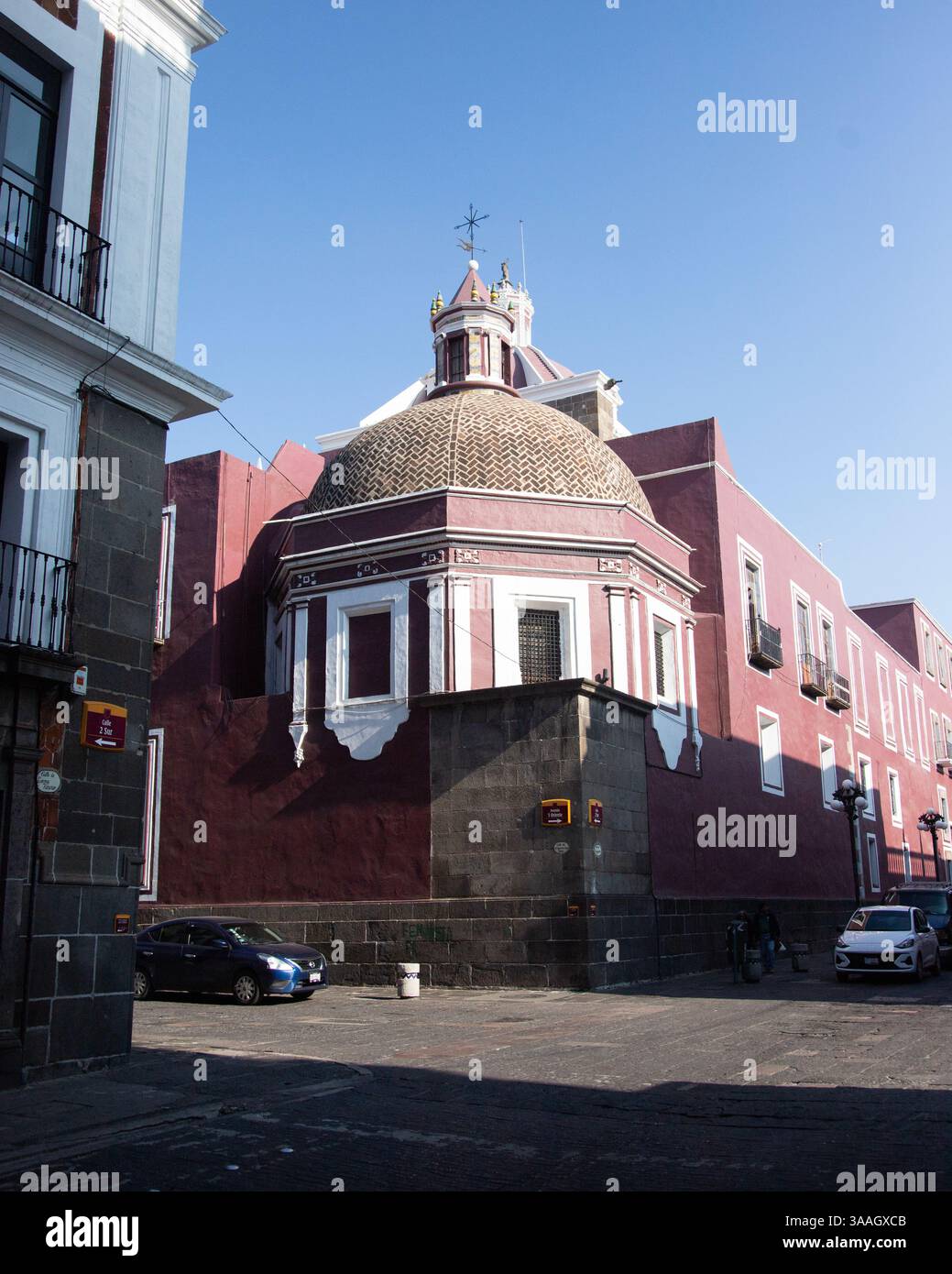 Puebla, Mexico, January 1, 2025: Colonial churches and religious ...
