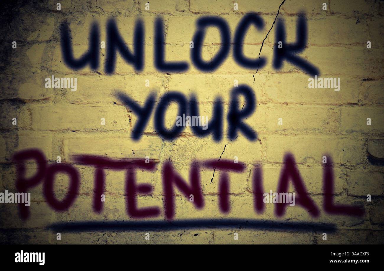 Unlock Your Potential Concept Stock Photo - Alamy