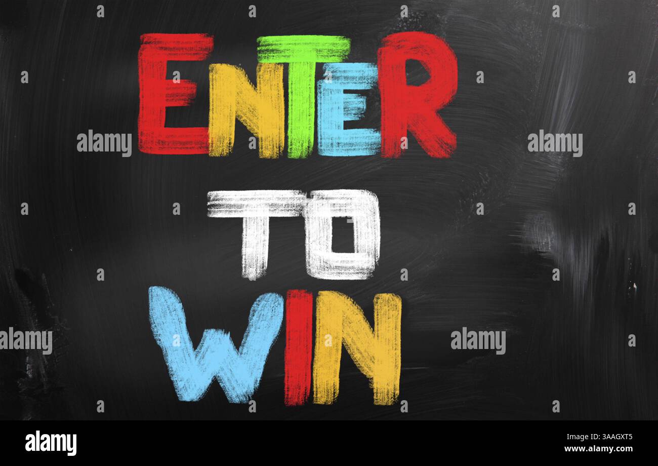 Enter To Win Concept Stock Photo - Alamy