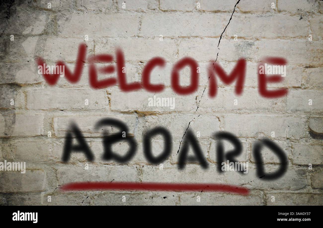 Welcome aboard symbol concept hi-res stock photography and images - Alamy