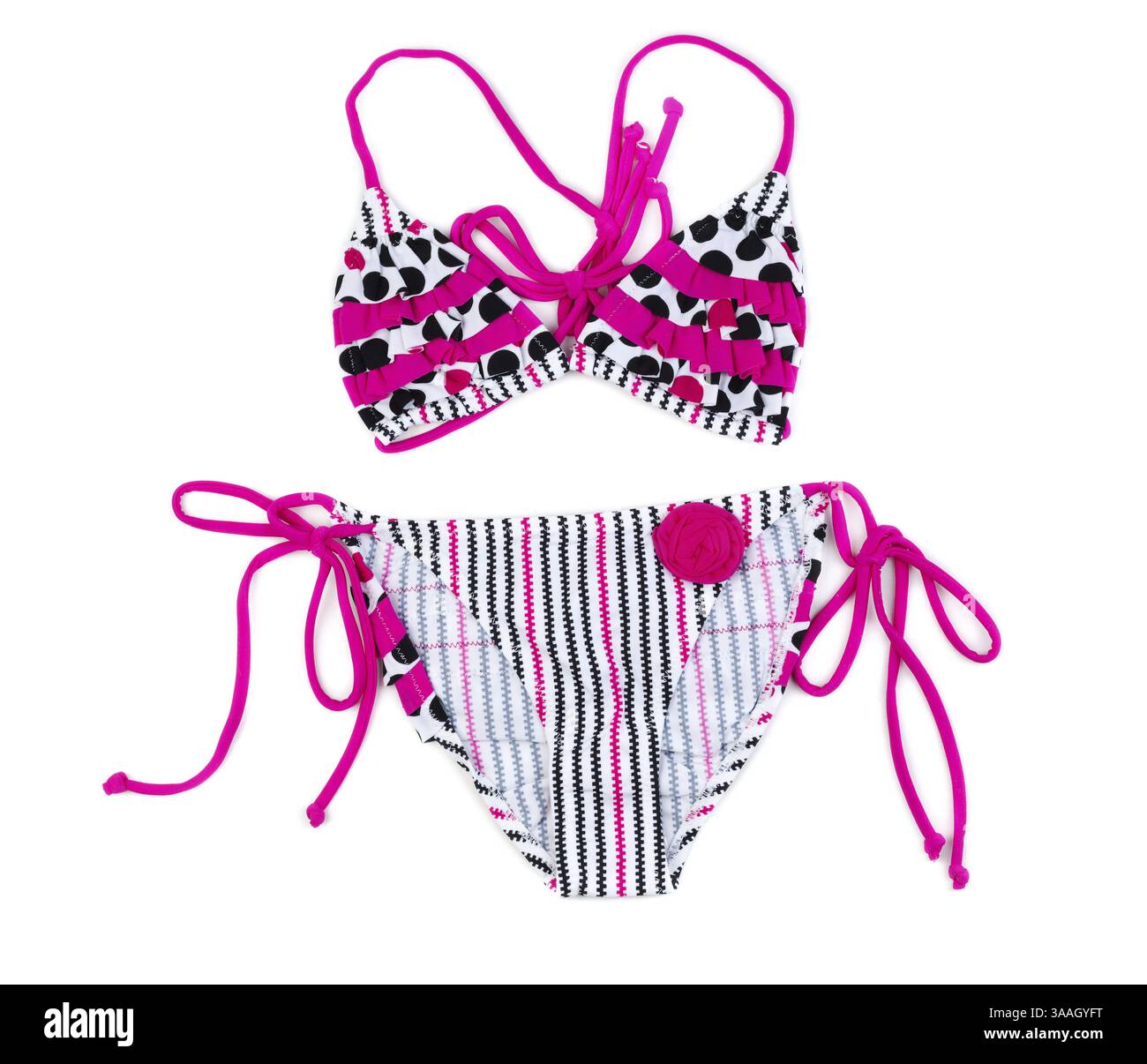 Bikini swimsuit isolated on white background Stock Photo - Alamy