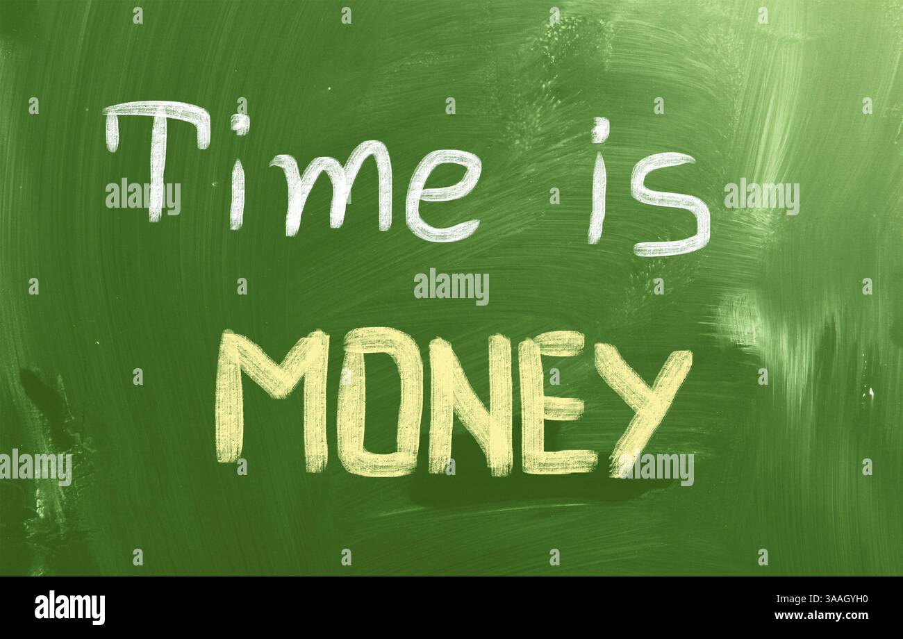Time Is Money Concept Stock Photo - Alamy