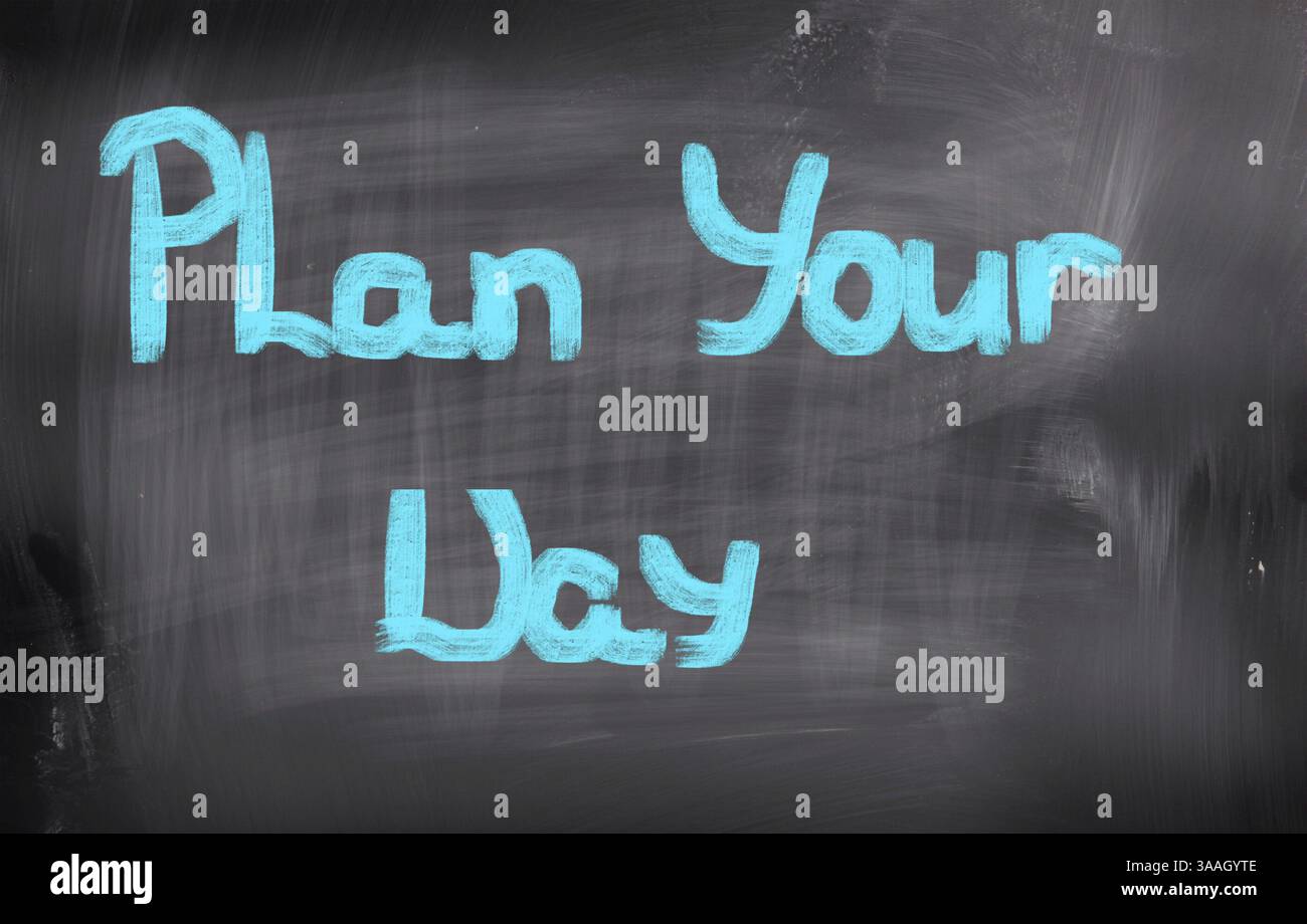Plan Your Day Concept Stock Photo - Alamy