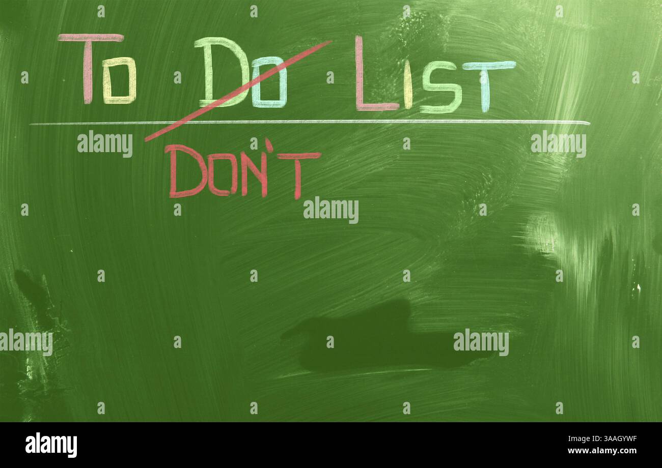 To Do List Concept Stock Photo - Alamy