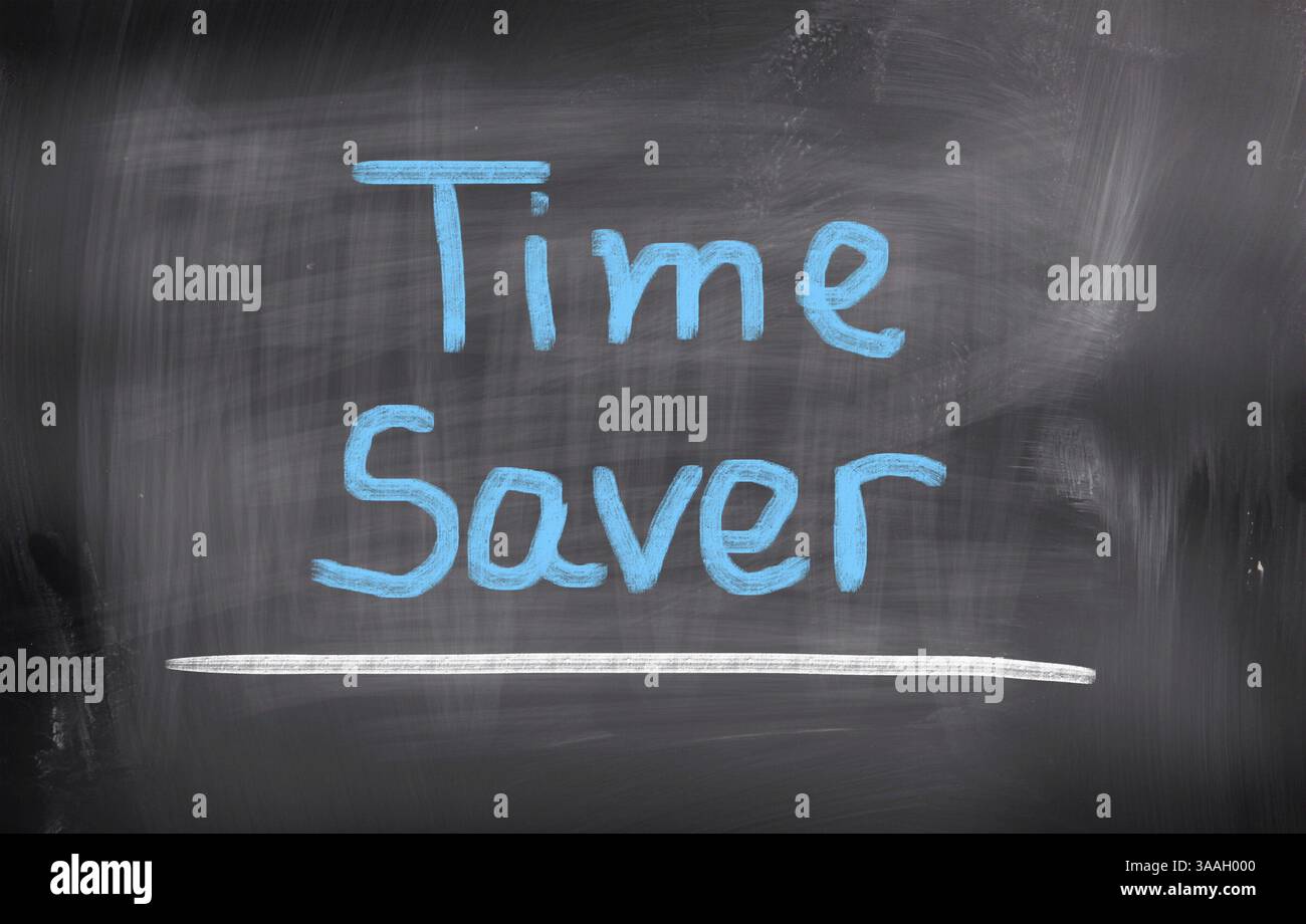 Time Saver Concept Stock Photo - Alamy