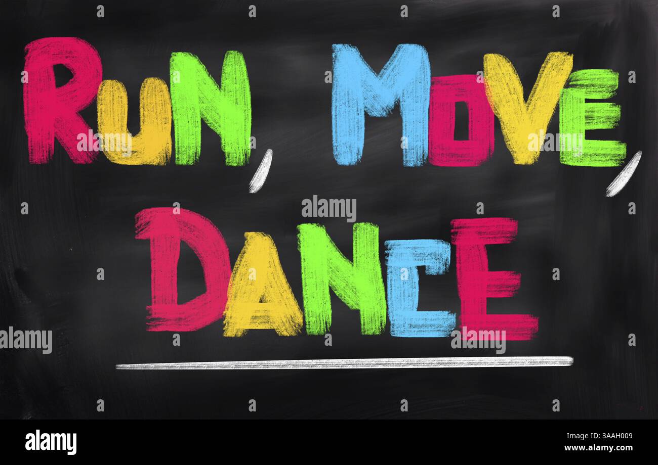 Run Move Dance Concept Stock Photo - Alamy