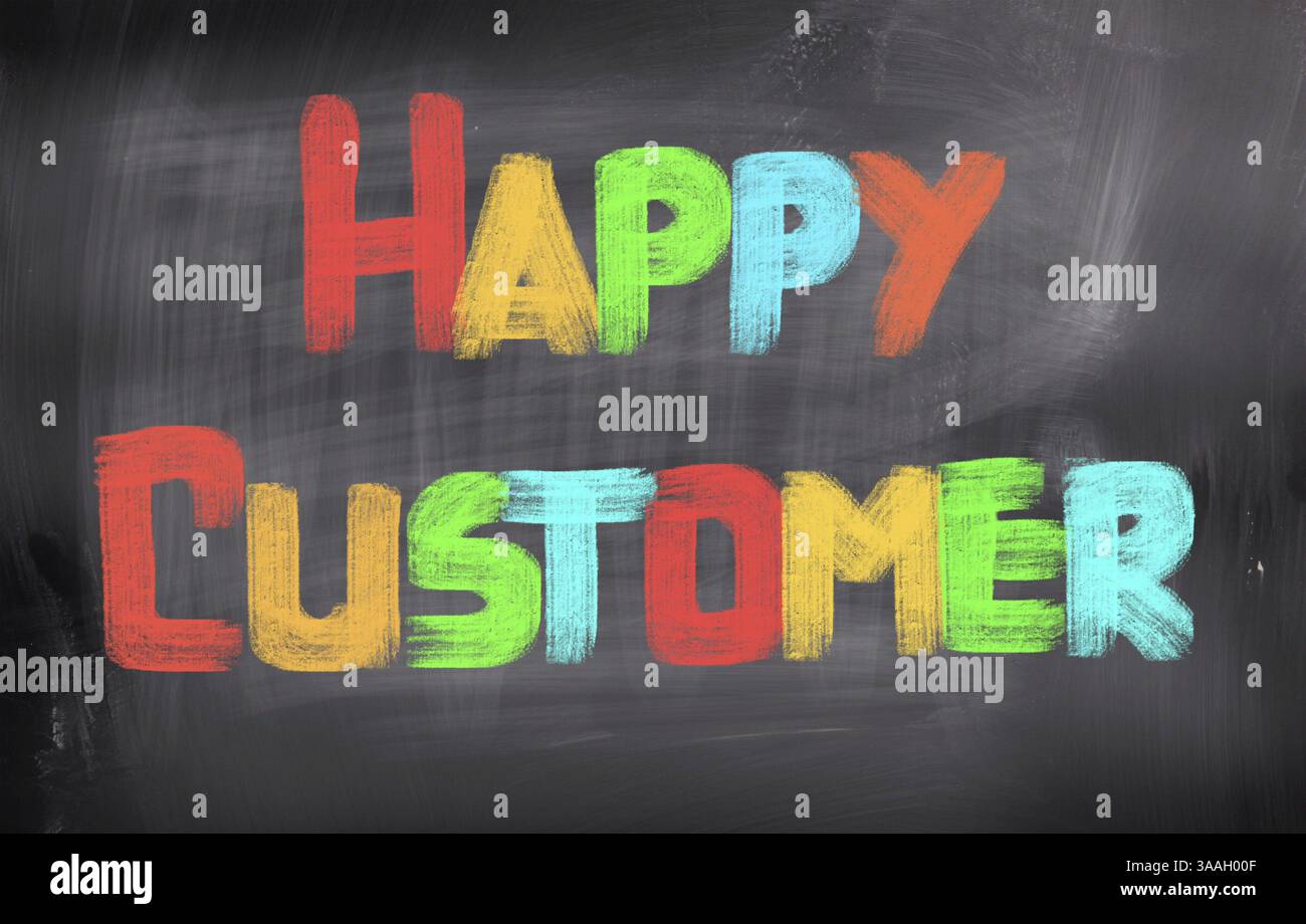 Happy Customer Concept Stock Photo - Alamy