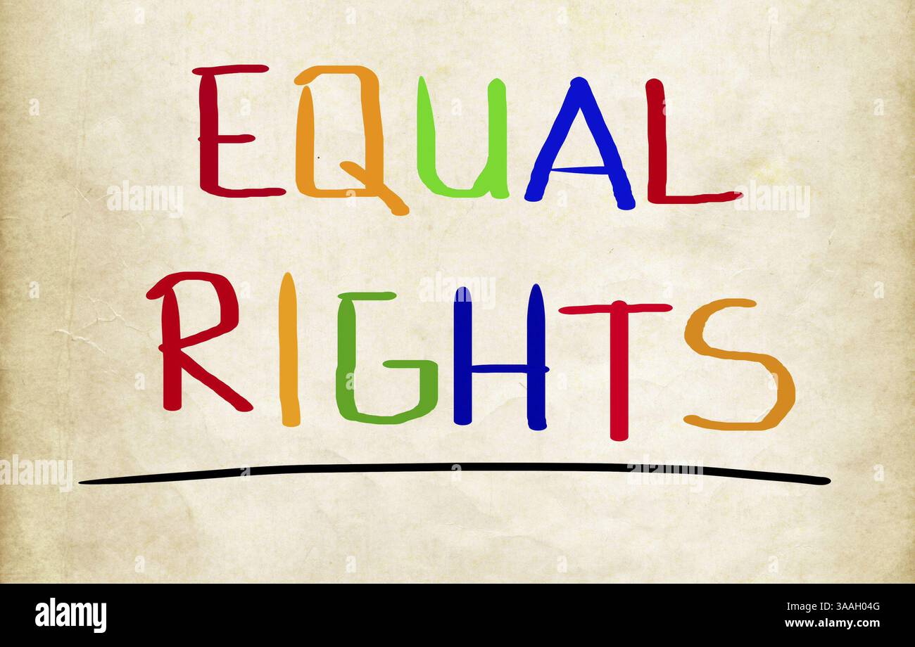 Equal Rights Concept Stock Photo - Alamy