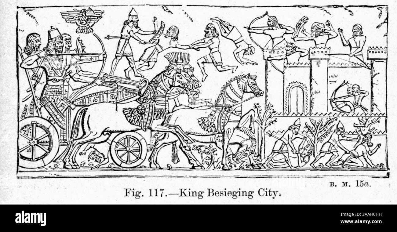 King Besieging City from the book Graven in the rock : or, The ...