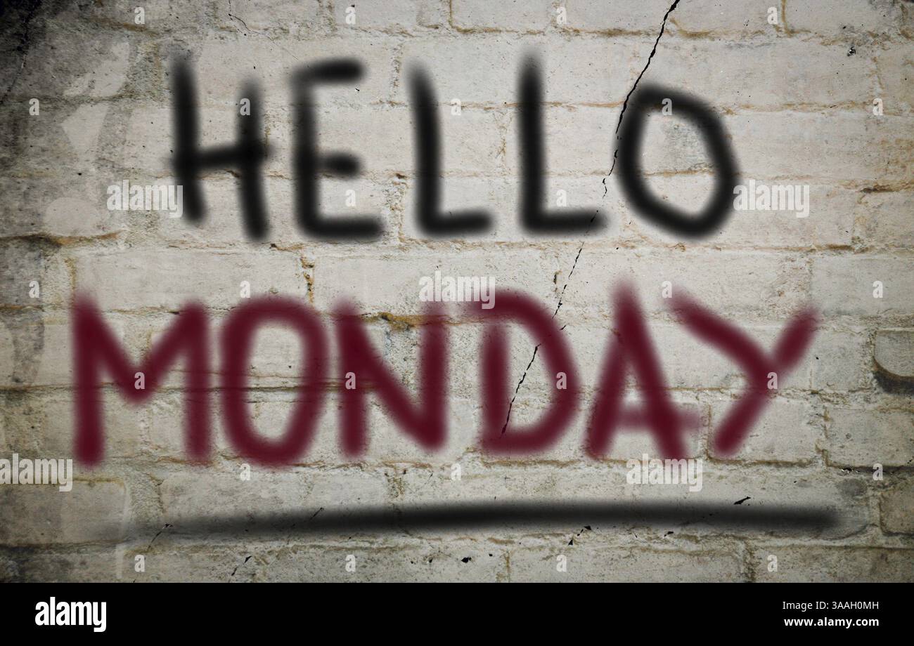 Start from monday hi-res stock photography and images - Alamy