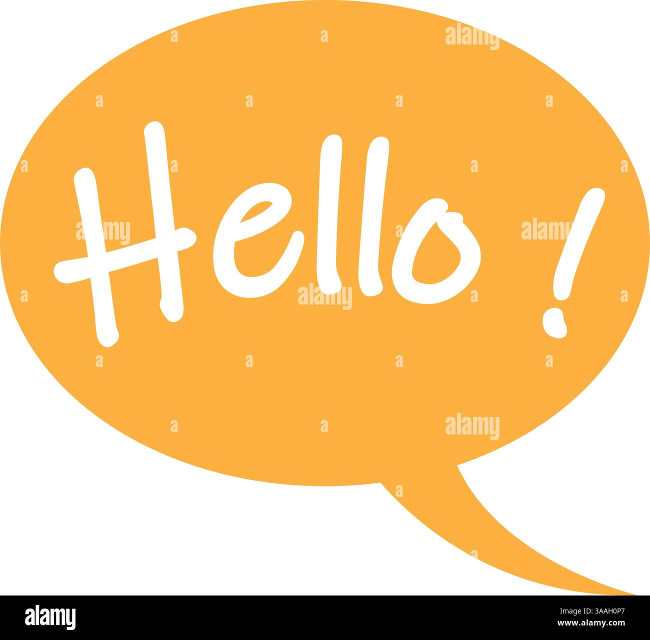 communication bubble with hello word Stock Vector Image & Art - Alamy