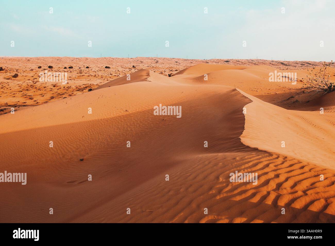 The Desert in Ras al Khaimah, United Arab Emirates, Asia Stock Photo ...