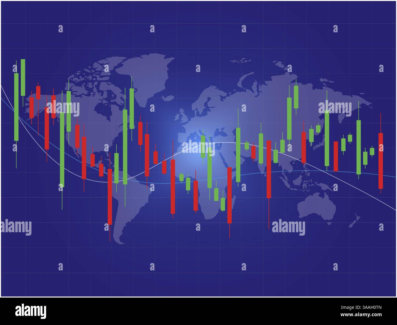 Stock market or forex trading graph in graphic concept suitable for ...