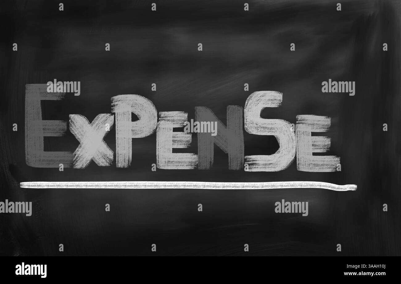 Expenses word hi-res stock photography and images - Alamy