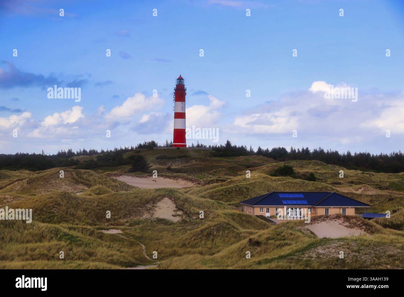 The Lighthouse in the Dunes of Amrum, Germany, Europe Stock Photo - Alamy