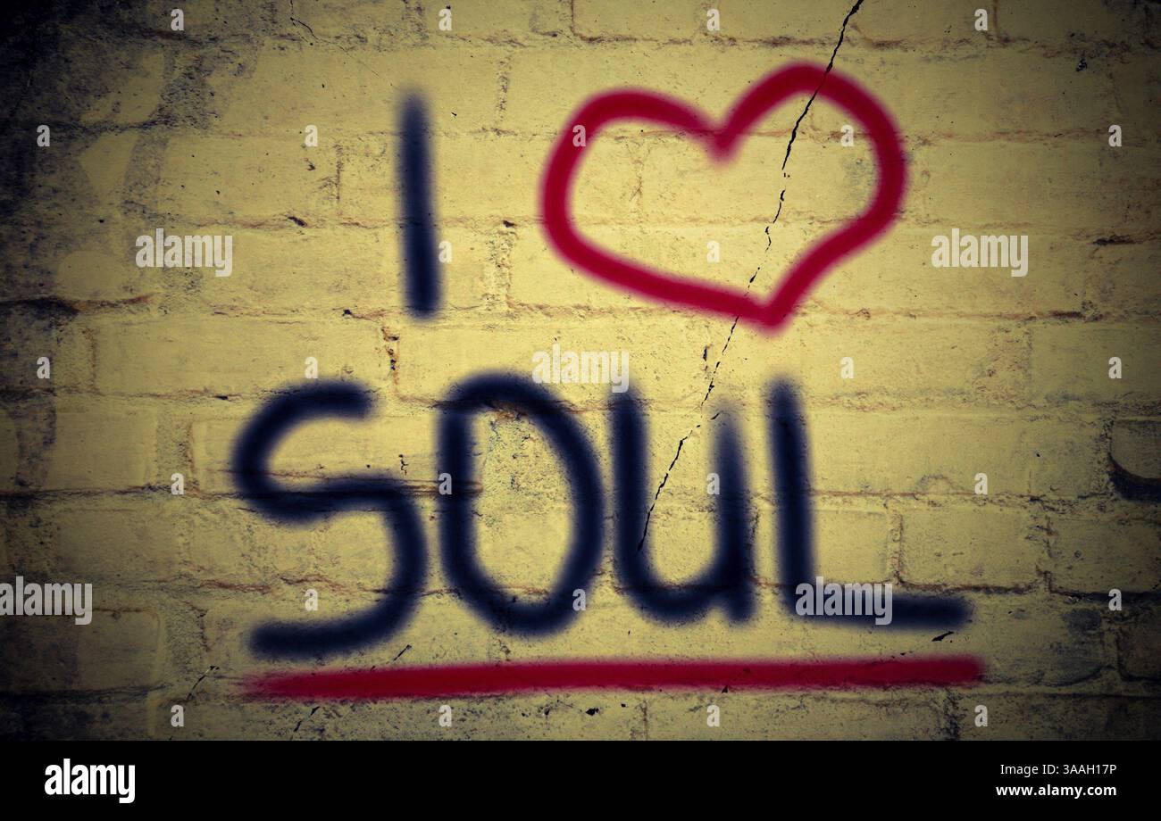 I Love Soul Concept Stock Photo - Alamy