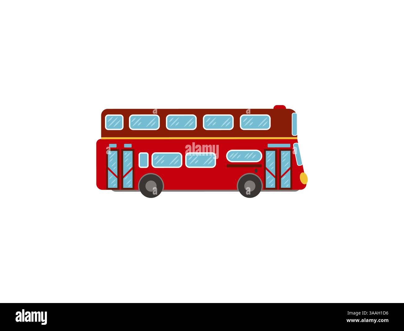Bus Cartoon Drawing Stock Photo - Alamy