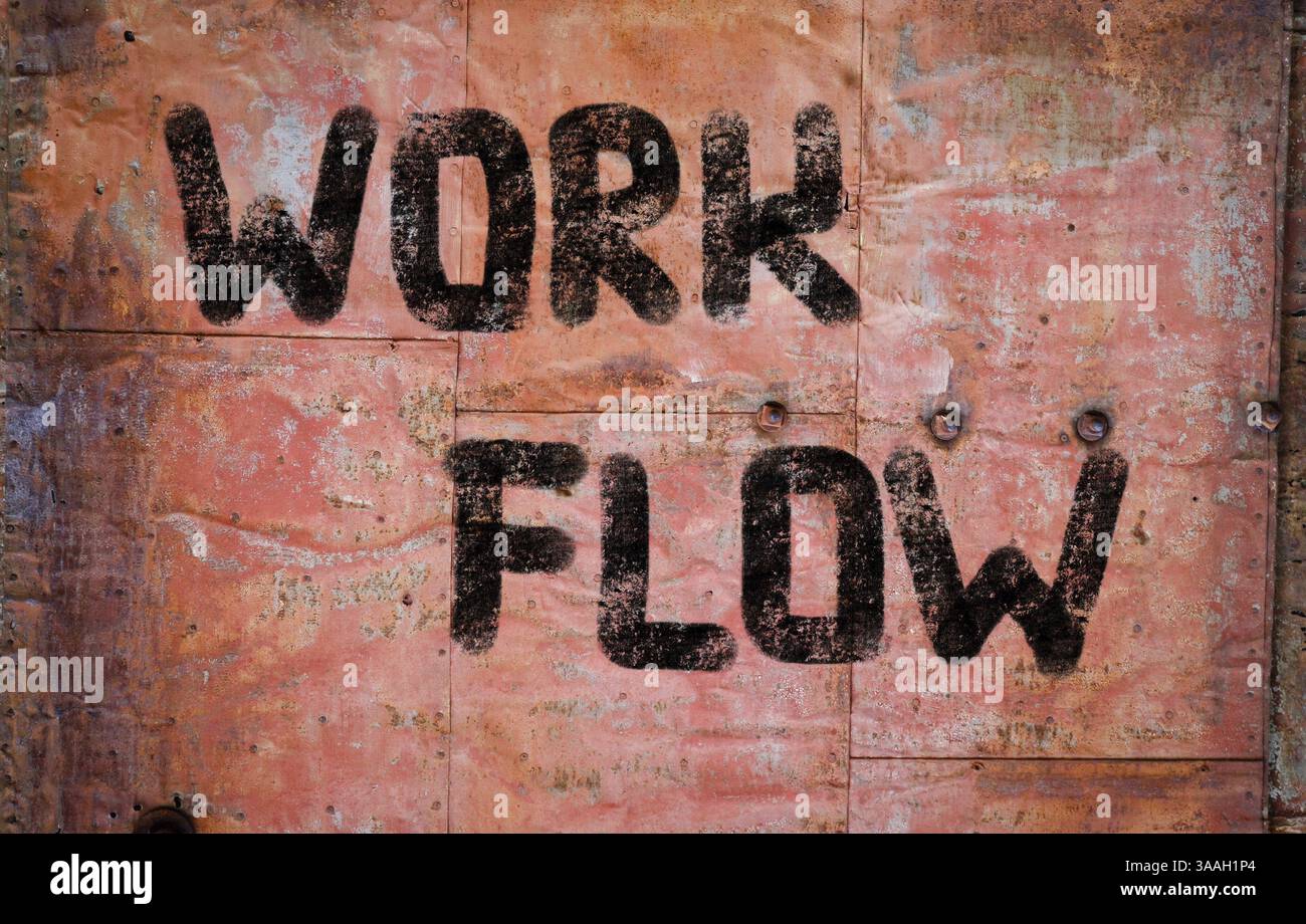 Work Flow Concept Stock Photo - Alamy