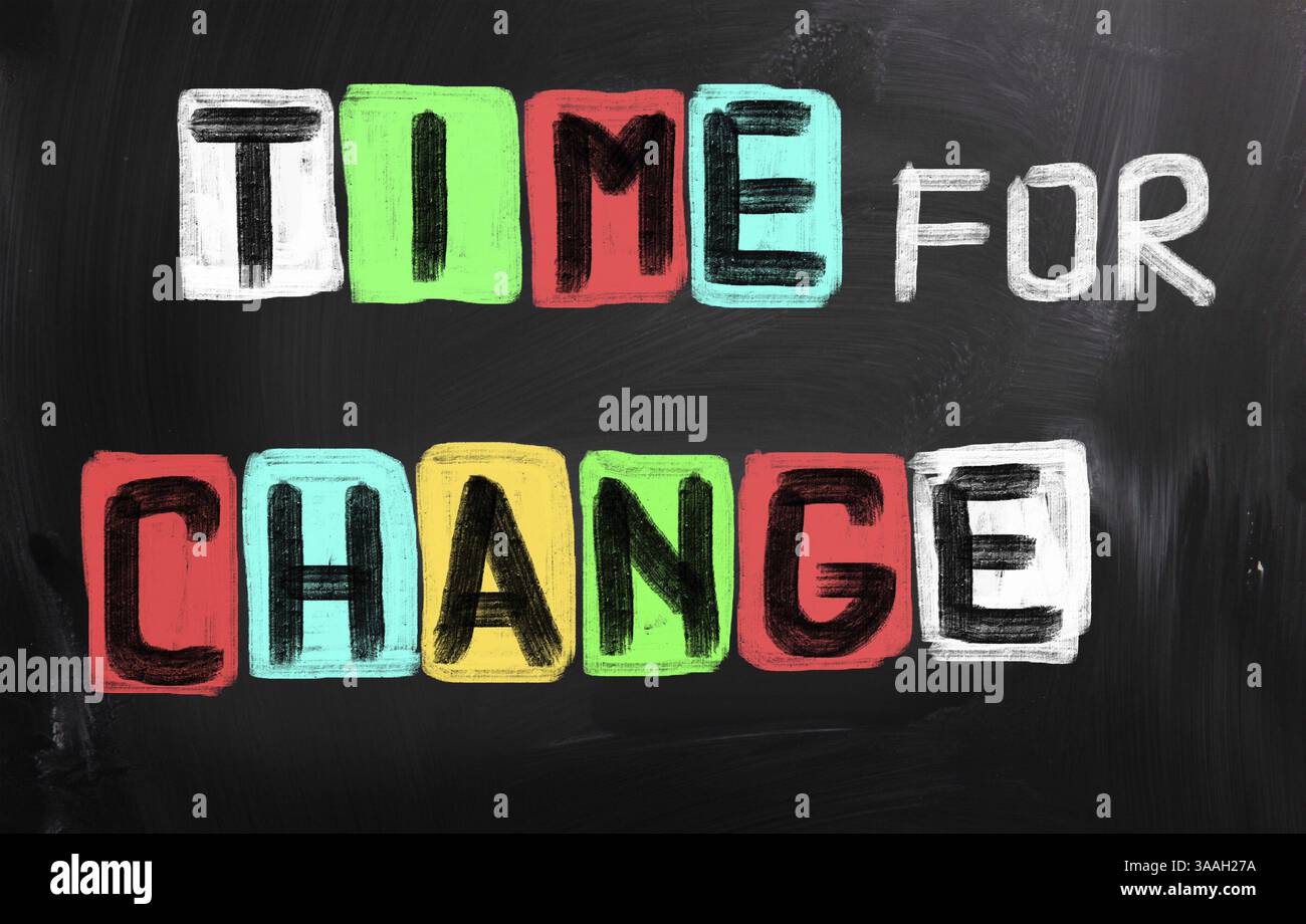 Time For Change Concept Stock Photo - Alamy