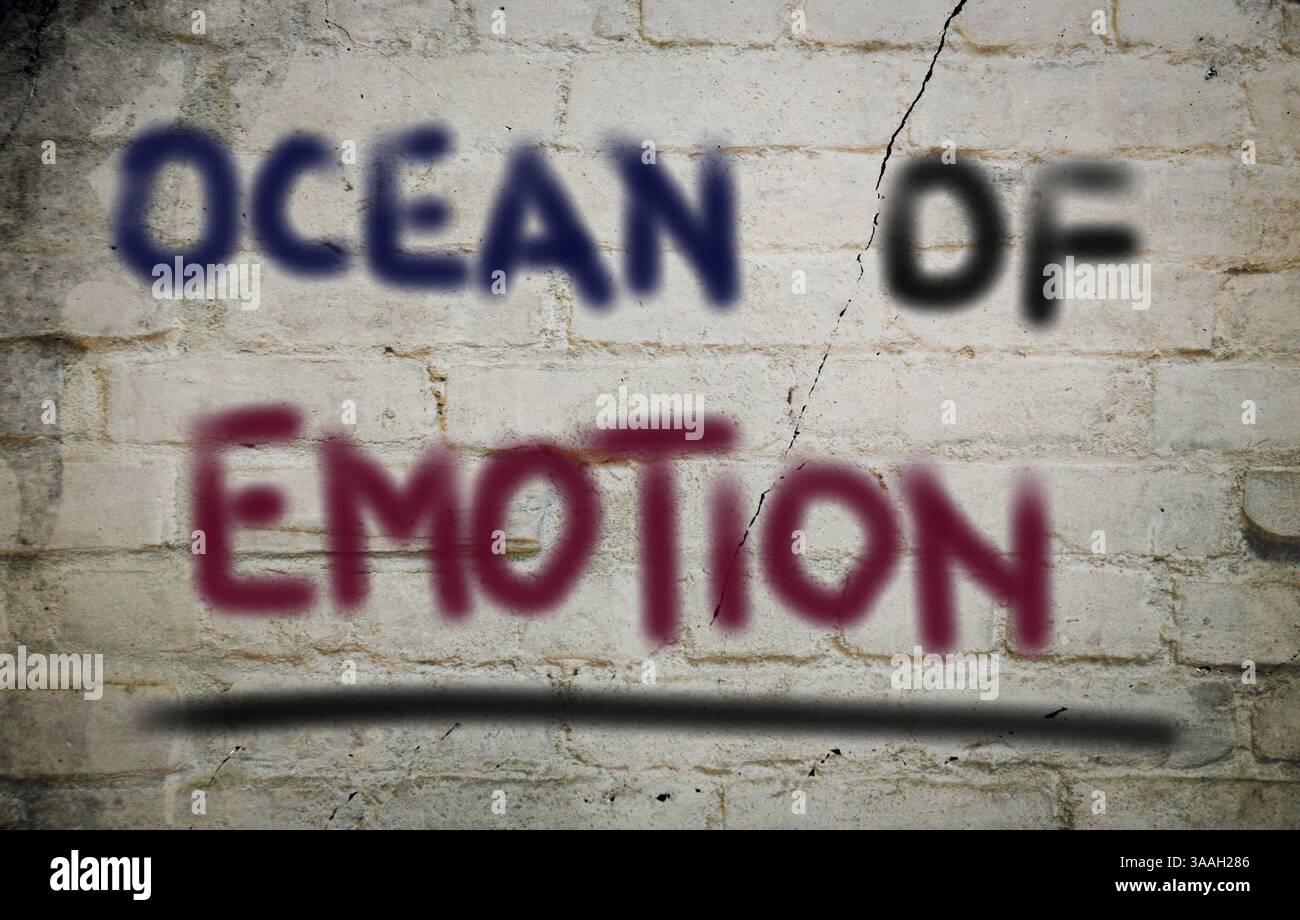 Ocean Of Emotion Concept Stock Photo - Alamy