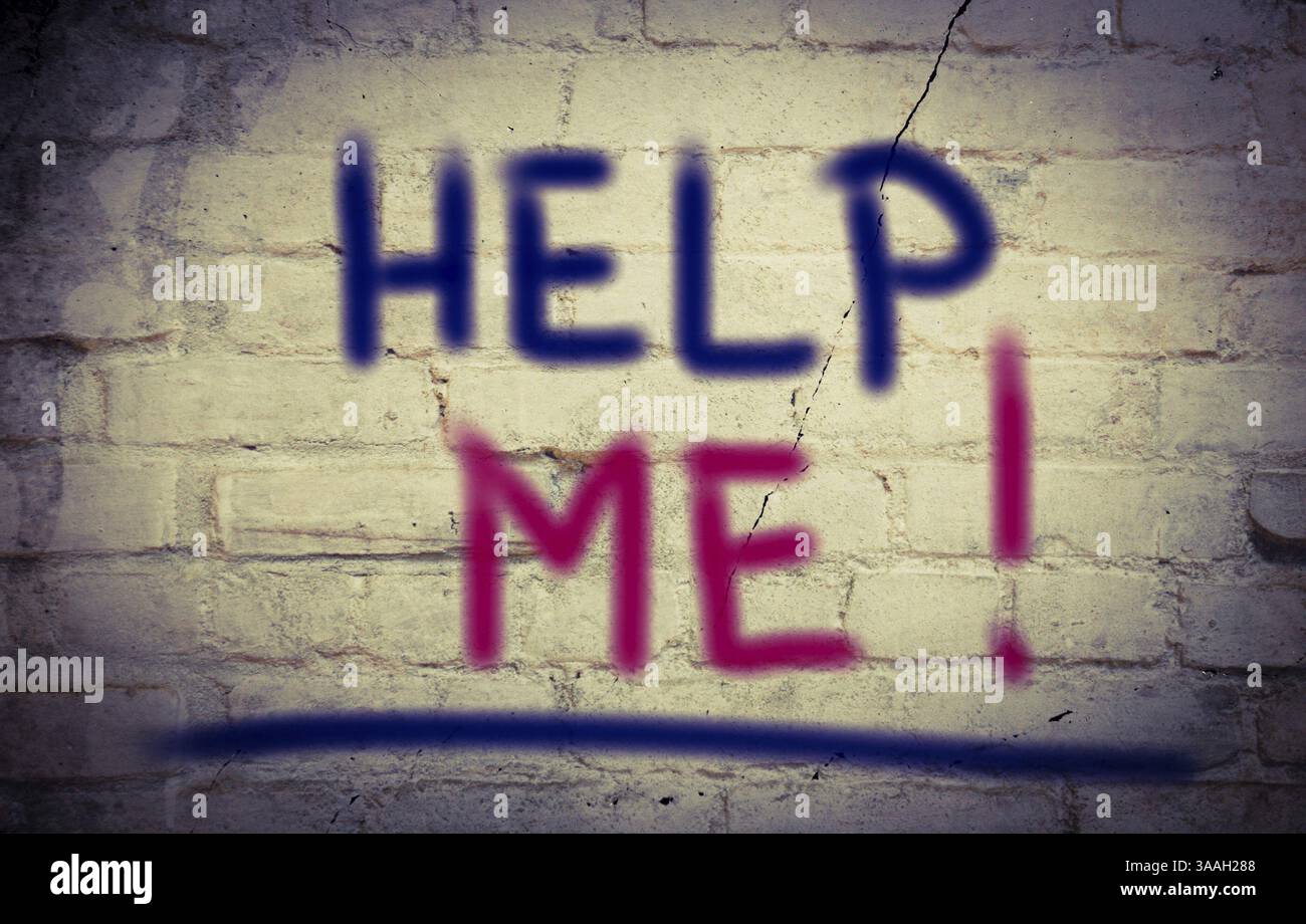 Help Me Concept Stock Photo - Alamy