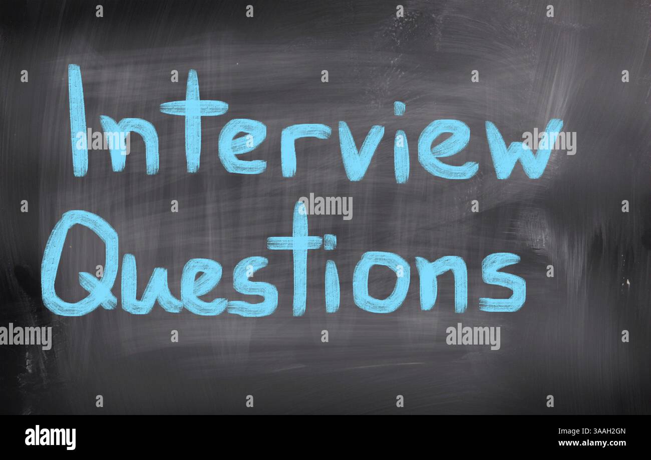 Interview Questions Concept Stock Photo - Alamy