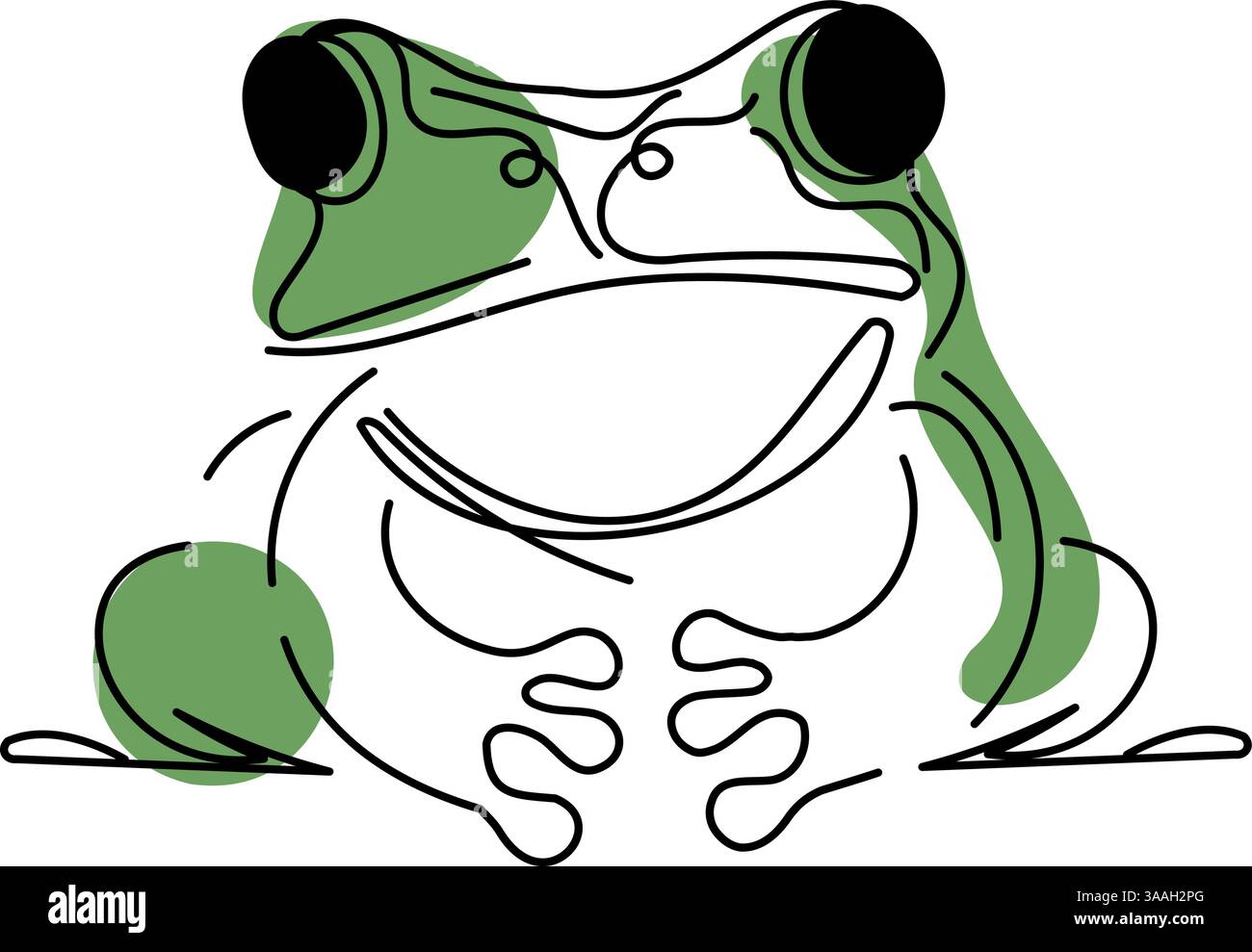 Frog line art hi-res stock photography and images - Alamy