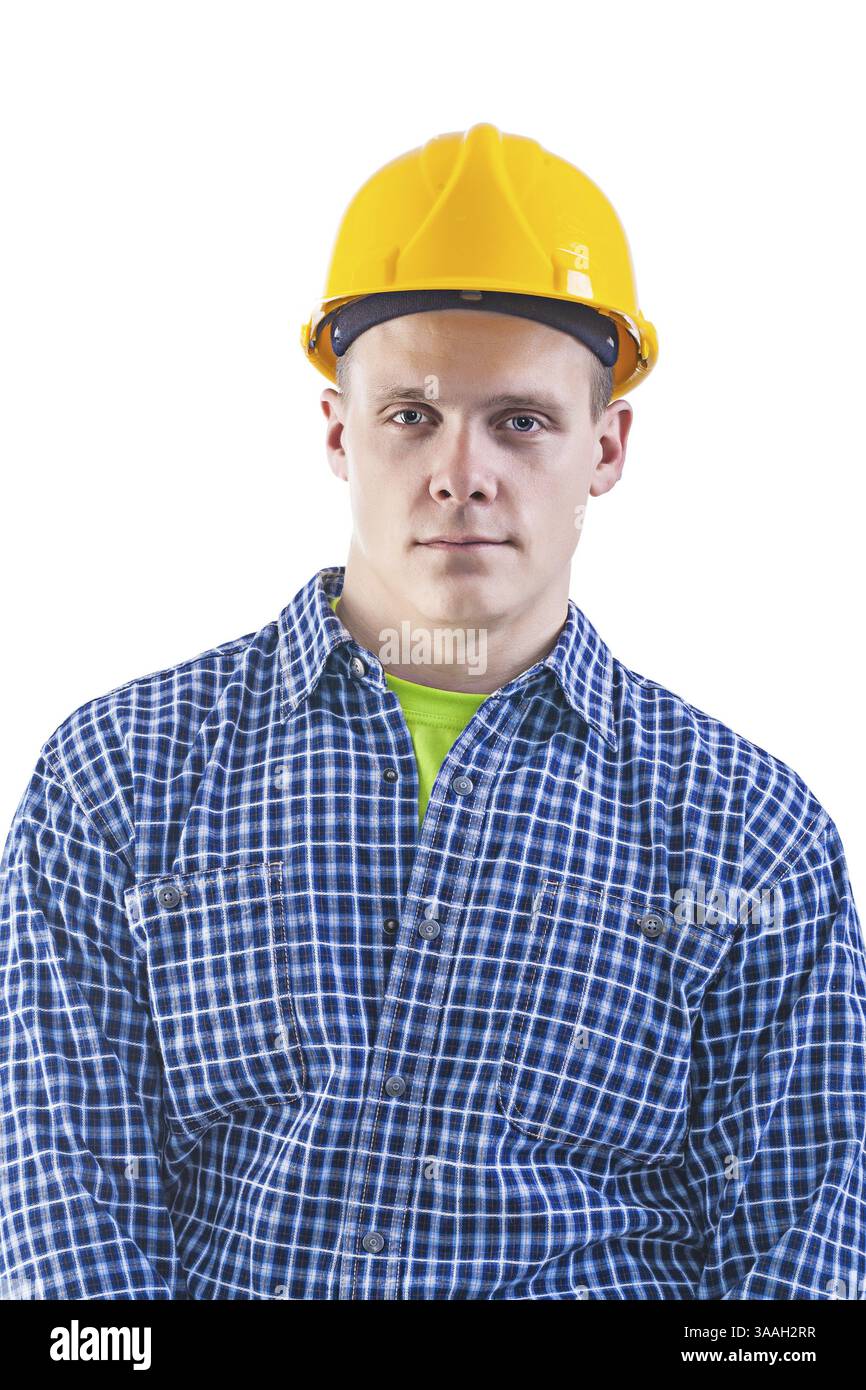 Construction worker looks out hi-res stock photography and images - Alamy