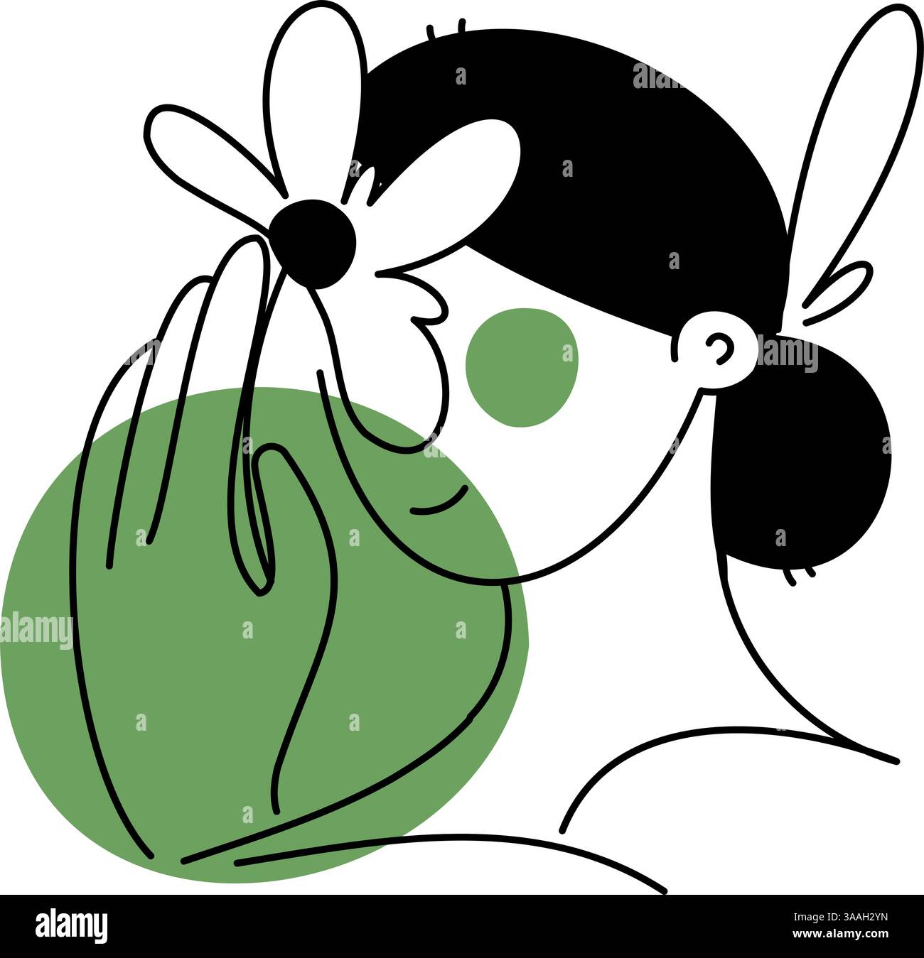 Lady line drawing hi-res stock photography and images - Alamy