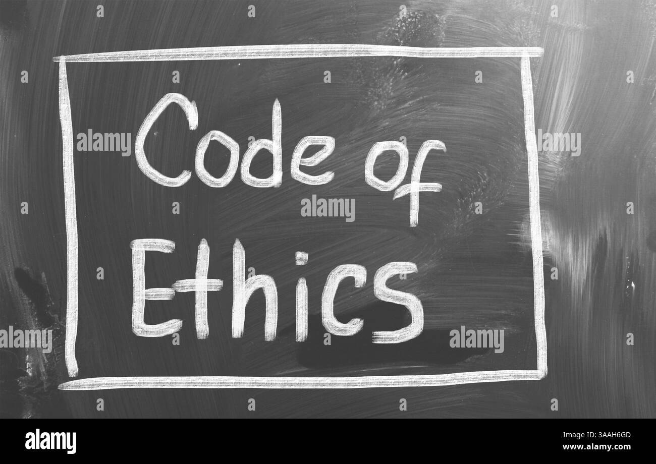 Code Of Ethics Concept Stock Photo - Alamy