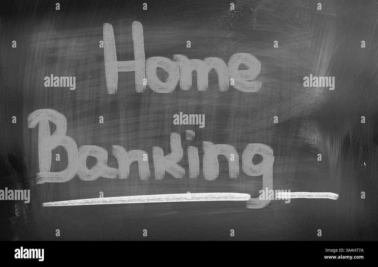 Home Banking Concept Stock Photo - Alamy