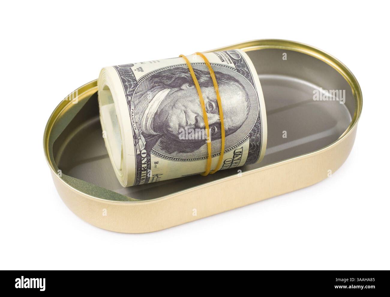 Bundles of hundred dollar bills hi-res stock photography and images - Alamy