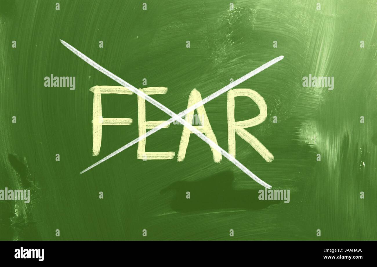 No Fear Concept Stock Photo - Alamy