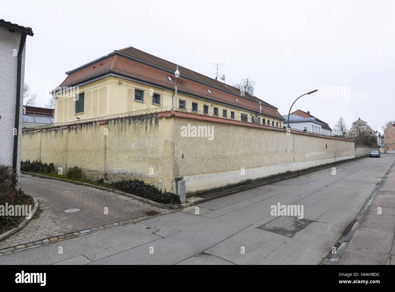 Exterior view of the prison in Erding, Bavaria, Germany, Europe Stock ...