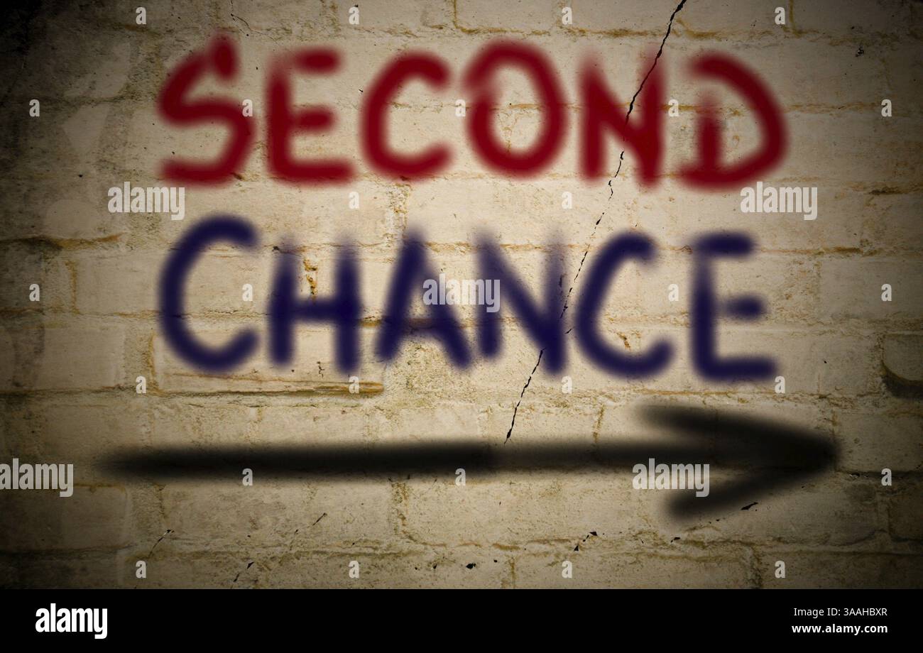 Second Chance Concept Stock Photo - Alamy