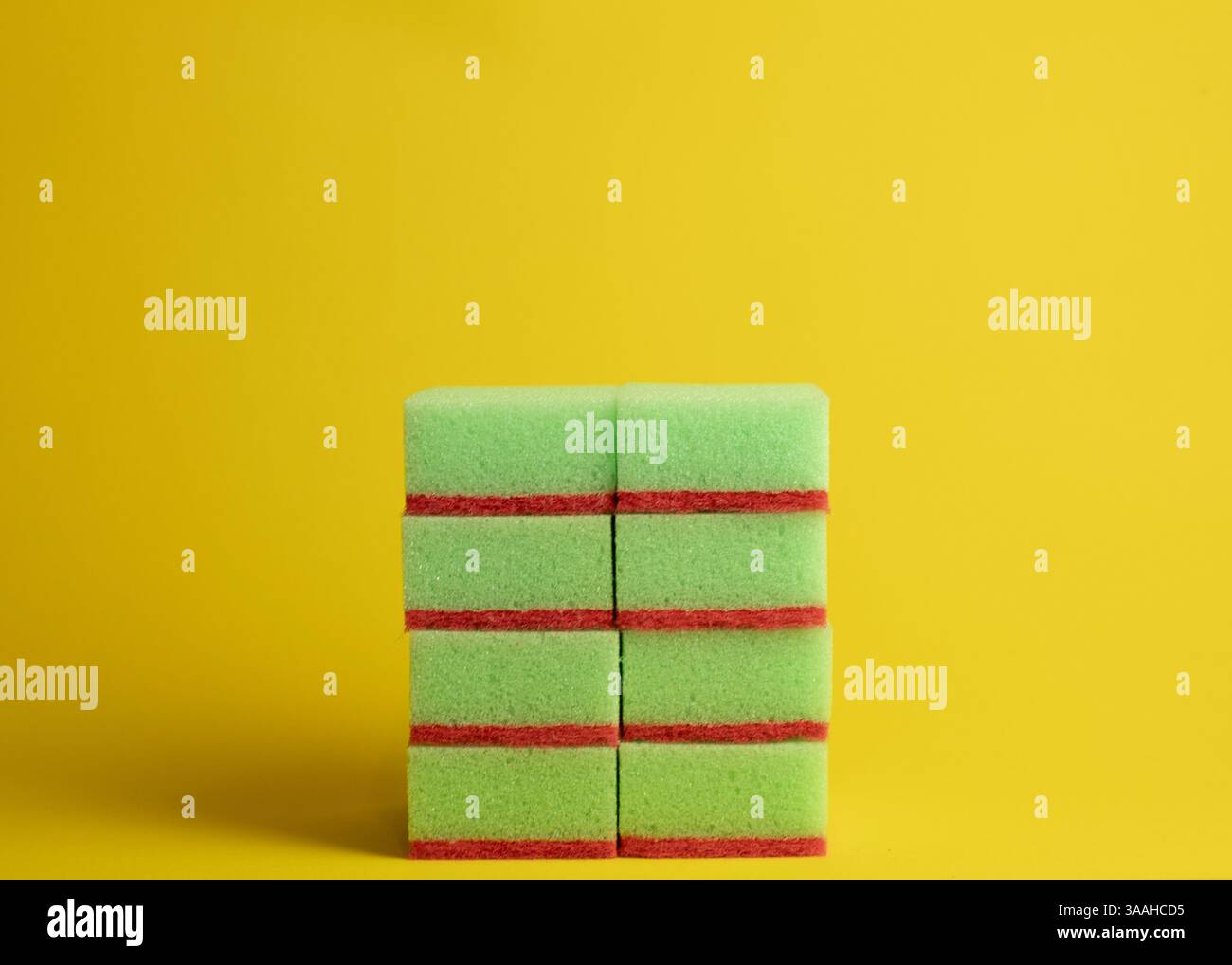 Dishwashing sponges in various colors Stock Photo - Alamy