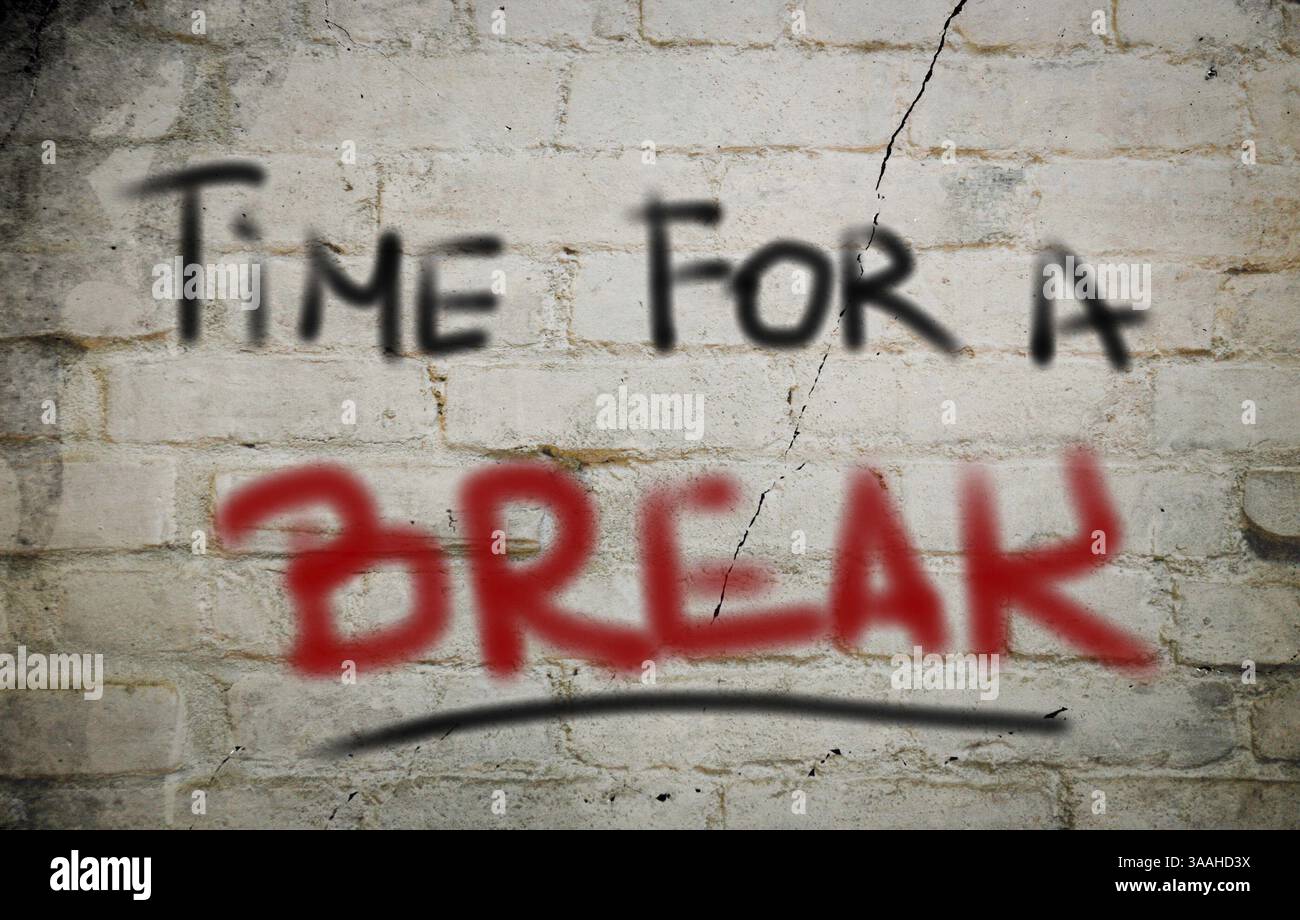 Time For A Break Concept Stock Photo - Alamy