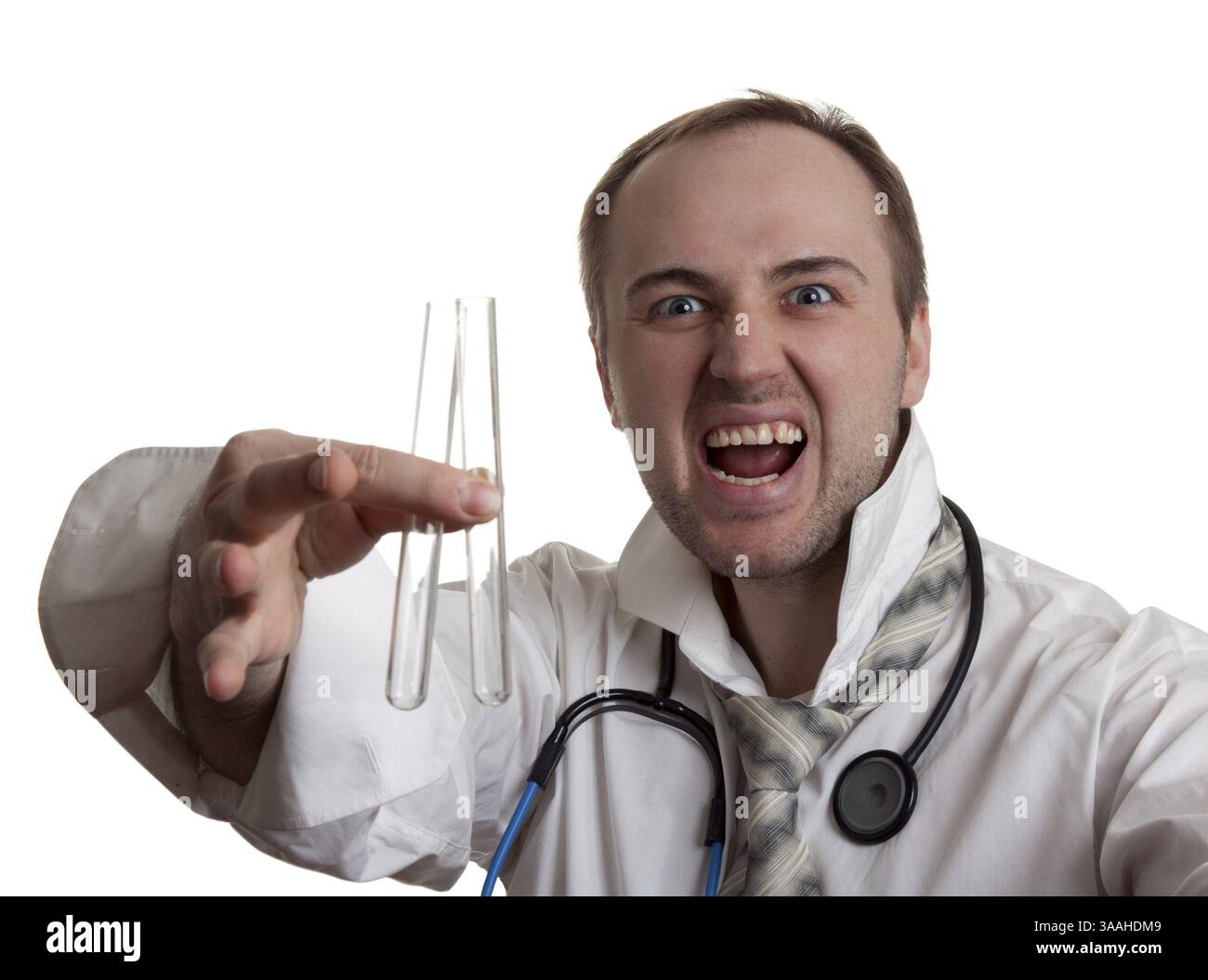 Mad doctor syringe hi-res stock photography and images - Alamy