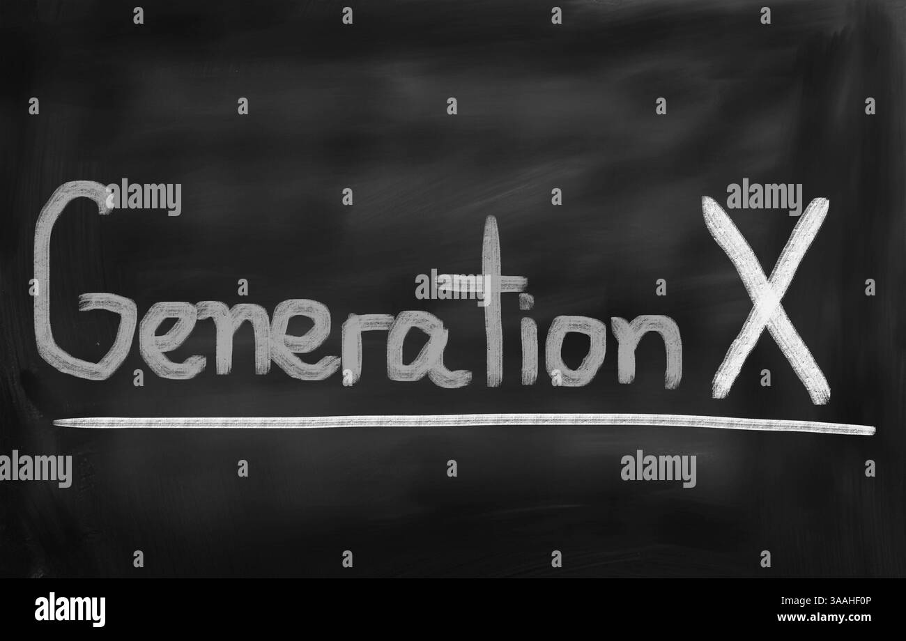Generation X Concept Stock Photo - Alamy