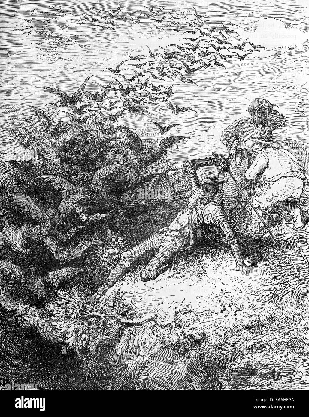 Gustave dore don quixote illustrations Black and White Stock Photos ...