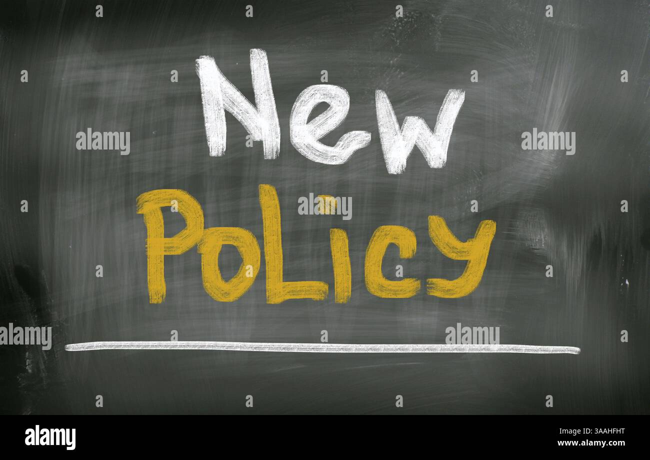 New Policy Concept Stock Photo - Alamy